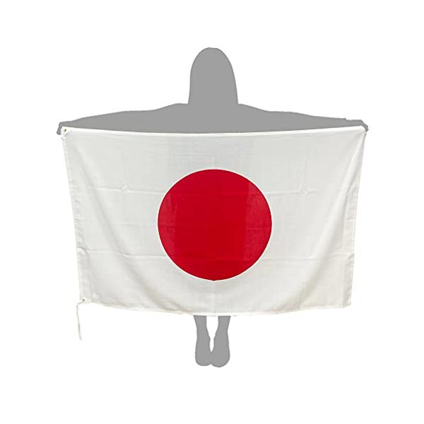 白/90×135cm/-・Size:90×135cm・になりにくく、目が粗めで風抜けが良いので屋外に向く強い生地の日本国旗です。 学校行事やイベント・スポーツ大会・表彰式・式典等の公式行事にも使用出来る安心の国産製品です。・素材：エクスラン...