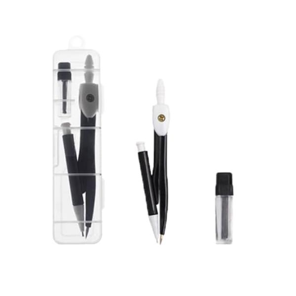 Black/-/-・商品紹介 これは 1 個入りのコンパスで、重量 20g、モノクロのデザインです。ABS 樹脂と金属を素材に作られ、試験、絵を描く、図を描く、勉強などのシーンで活躍する測定ツールです。収納ケースと鉛筆芯が付属し、使い勝手が...