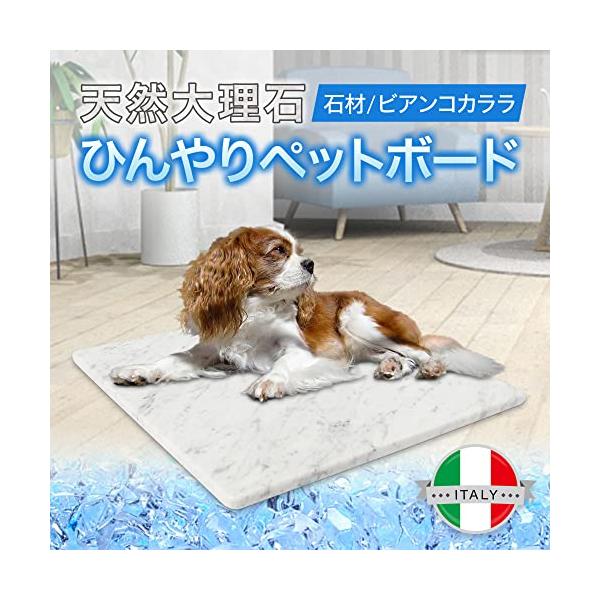 ・White 400mmx400mm ・・Size:400mmx400mm・イタリアを代表する高級大理石「ビアンコカララ」を贅沢に使用したペット用の大理石ボードです。大理石ならではの自然な冷たさとインテリアにマッチする色や風合いが人気の商品...