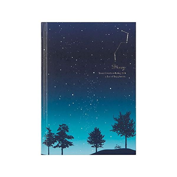 アジアン星空柄/-/12389006・Color:星空柄・パッケージ個数:1・日付なしの自由日記帳。中紙は全4種類。・サイズ本体/H180×W128×D17mm・内容本体/紙製 金箔押し加工有 中紙/256ページ(4柄) 横罫 しおりひも付...