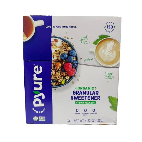-/1グラム (x 120)/-・パッケージ個数:120・Pyure社のオーガニックステビアは、ゼロカロリー・シュガーフリーのとってもヘルシーな甘味料です。・カロリーが気になる方や、ダイエット中の方、 甘い飲み物が大好きな方におすすめです・...