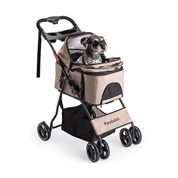 バスケットハンドルなしベージュ/-/TC1・Color:ベージュ・仕様犬バギー展開サイズ（約）:長さ53cmx幅79cmx高さ93cm 収納サイズ（約）:長さ25cmx幅53cmx高さ77cm 本体重量（約）:6.3KG フレーム：鉄製 生...