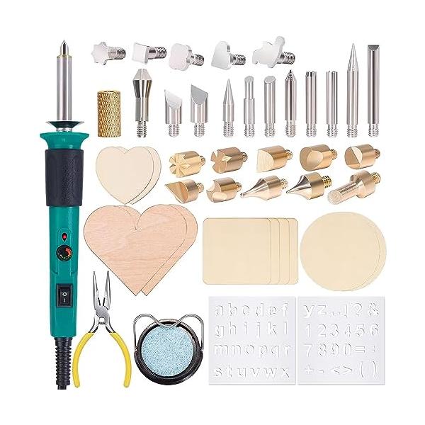 ペンシル・「温度調節可」伝統的な電熱ペンと違う、YIHUA 930IVは温度調節が可能ですから、焼き色の濃淡をつけやすいマスターでも、初心者でもご自由に使って、自分のDIY時間をゆっくり楽しんでください。・「耐熱なハンドル」ペン先の熱から手...