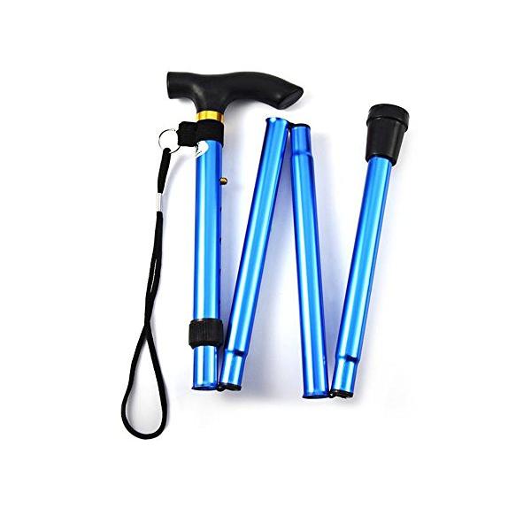 ブルー/-/-・Color:ブルー・?? 超 軽量  折りたたみ 式 ステッキ 杖 ?? 適応 身長  １７２ｃｍ　くらいまでの方に向いています・?? ５段階 の高さ 調節  最短：約 83cm〜最長 : 約 93cm  2.5ｃｍ 間隔 ...