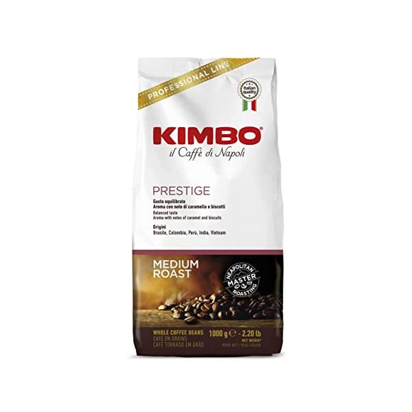 ・ 1キログラム (x 1) CD-Kimbo Prestige 1 kg・・FlavorName:プレステージ(豆)1ｋｇ・【品種】アラビカ種70% ロブスタ種30% ロースト:ミディアム 内容量:1kg・【イタリア中部で親しまれている味...