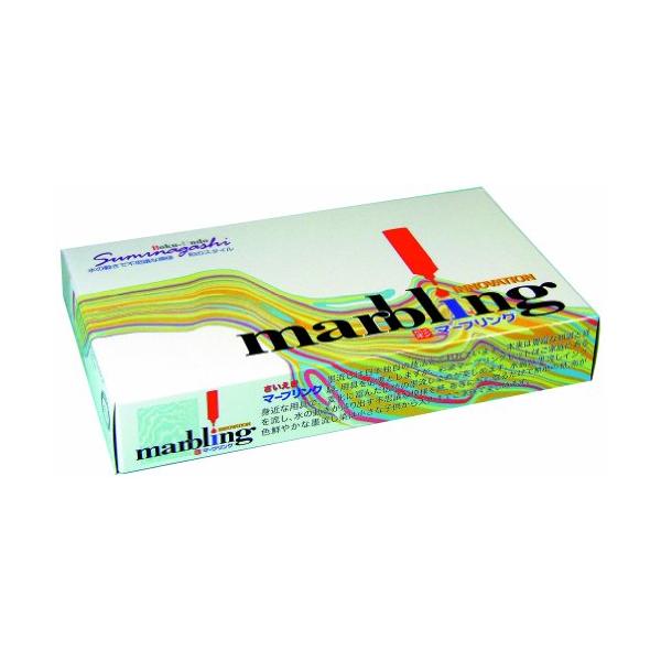 マーブリング 6色セット・マルチ 27×106×14mm 800-MB・【マーブリング】ご家庭にある身近な道具で「墨流し」を楽しめる。紙、布、木、皮等吸水性の材質にはすべてマーブリングできる。・【商品サイズ】27×106×14mm・【内容量...