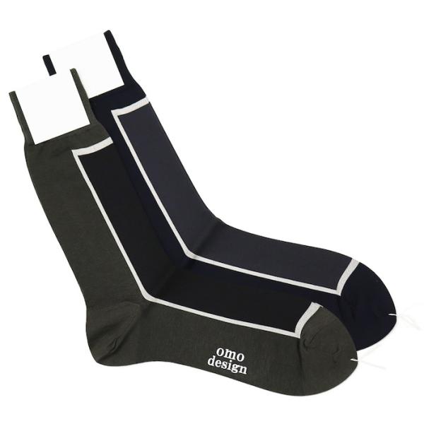 国内正規品 / オーエムオー デザイン / OMO DESIGN / WINDOW / パネルデザイン柄 / ソックス / 靴下