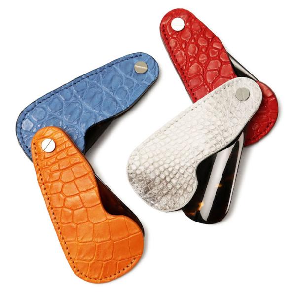 国内正規品 / ザ ソール / THE SOLE / クロコダイル / べっこう / 鼈甲 / 携帯シューホーン / TSKB-CR