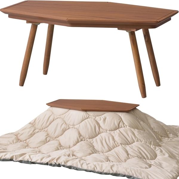 一人使いにちょうど良いコンパクトなコタツテーブル。天然木の風合いや天板のラインなどシンプルでシャープな印象のテーブルです。こたつローテーブルサイズ 幅80×奥行き50×高さ36.5重量 10.0kg個装サイズ：W86.0xD55.0xH15...