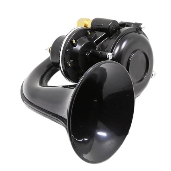 ・音量：135db<br>・電圧：DC12V/24V<br>・電流：4.0A<br>・サイズ：21cm×16cm×11cm<br>・カラー：ブラック<br>・材質：ABS樹脂&lt...