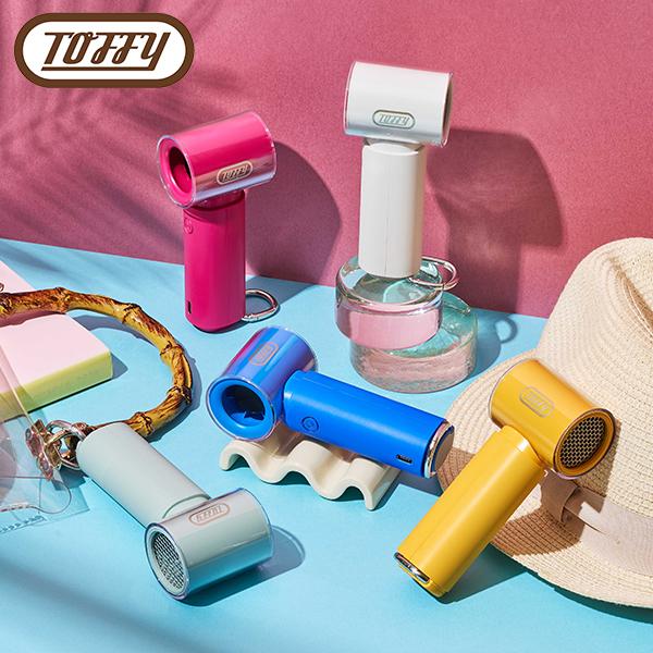 正規販売店 Toffy トフィー コンパクト 軽量 充電式ファン 卓上対応 手のひらサイズ 持ち運び便利 長時間使用 通勤 通学 アウトドア スポーツ観 夏家電