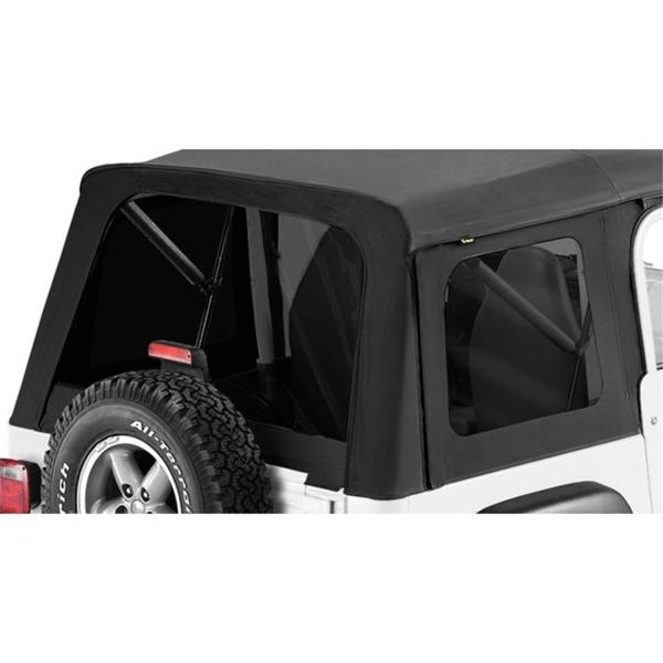商品名: Bestop 58599-15 1976-1995 CJ7とWrangler YJのSupertop用黒デニムティンテッドウィンドウキット Bestop Window Set - Jeep '76-86 CJ7 / '87-95 ...