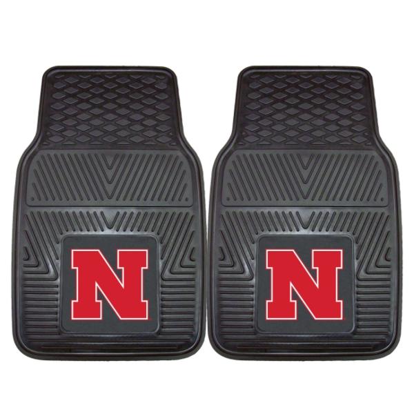 商品名: FANMATS - 8871 NCAA ネブラスカ大学コーンハスカーズ ビニール 高耐久 カーマット FANMATS 8871 Nebraska Cornhuskers 2-Piece Heavy Duty Vinyl Car M...