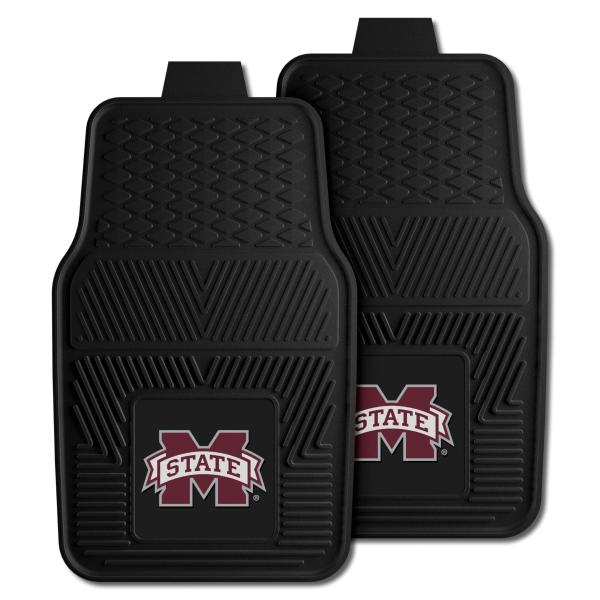 商品名: FANMATS ミシシッピ州立大学 ブルドッグス ビニールカーマット 18インチx27インチ FANMATS 11774 Mississippi State Bulldogs 2-Piece Heavy Duty Vinyl Ca...