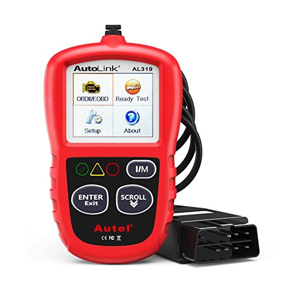 商品名: Autel Autolink AL319 OBD2スキャナー 診断機 コードの読み取りと消去 OBD2スマートでパワフルなスキャン 自動車診断ツール エミッションモニターのステータスのチェック 日本語化可能 【保障付】 Autel...