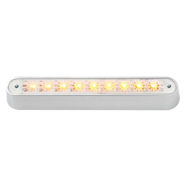 商品名:  GG Grand General 76091 6.5 Inches Amber/Clear 9 LED Light Bar with Chrome Plastic Base Mountブランド: GG Grand General...