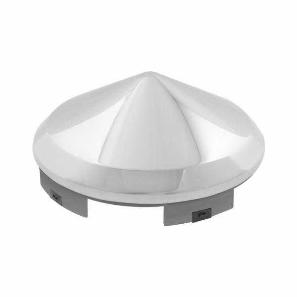 商品名: Grand General 10750 クロムユニバーサルフロントコーンハブキャップ 1インチのリップと6つのノッチ付き Grand General 10750 Chrome Universal Front Cone Hub Ca...