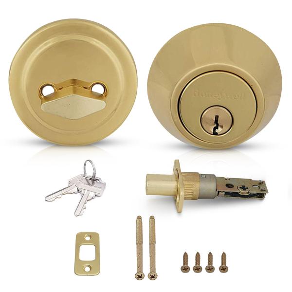 商品名: Honeywell シングルシリンダーデッドボルト 8111009 1 Honeywell Safes &amp; Door Locks - Single Cylinder Front Door Deadbolt Lock Set...