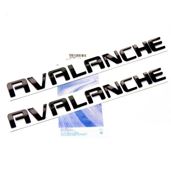 商品名:  Yoaoo 2Pack OEM Chrome Avalanche Nameplate Emblems Letter Badge Compatible with 2007-2019 Avalanche Glossy Shinyブラ...