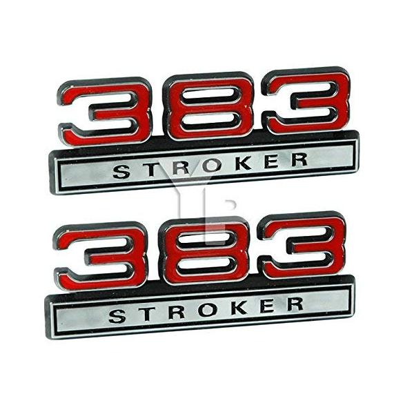 商品名:  383 6.2 Liter Stroker Engine Emblems in Chrome &amp; Red - 4" Long Pairブランド: Yates Performance商品サイズ: 4" Long高さ: 1....