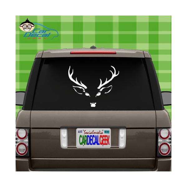 商品名: Deer Head Huntingビニールデカールステッカー車トラックウィンドウノートパソコンMacbook壁Coolerタンブラー|ダイカット/背景なし|複数のサイズと色 8-Inch イエロー GIT0201-8-yellow...