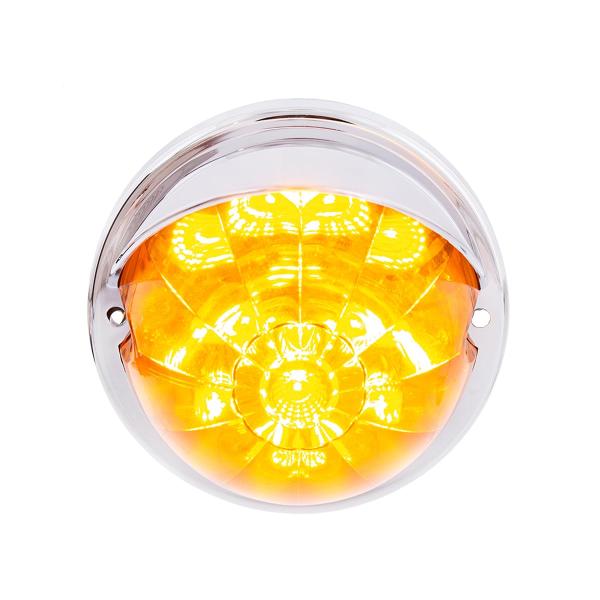 商品名: United Pacific 37286 17 LEDリフレクター スイカ フラッシュマウントキット バイザー付き - アンバーLED/アンバーレンズ United Pacific 37286 17 LED Reflector W...