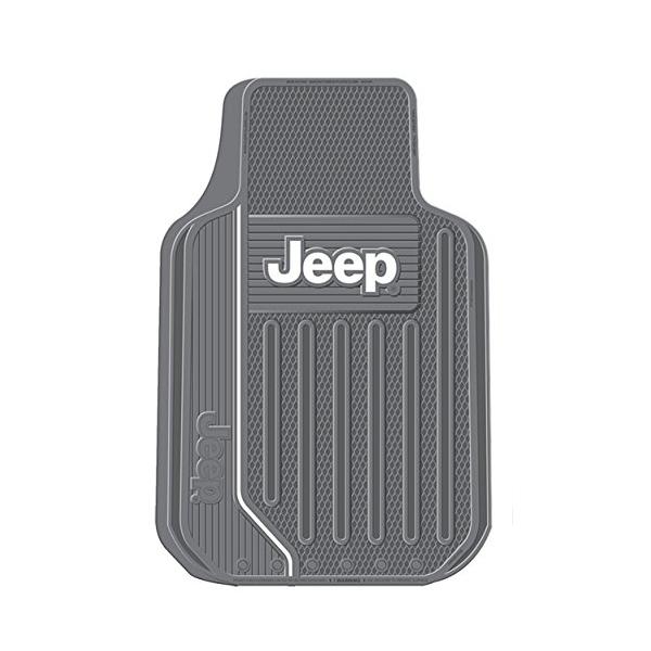 商品名: ジープ ロゴ入り ラバー フロアマット グレー JEEP 汎用タイプ ラングラー チェロキー Plasticolor 001616R25 Grey Floor Mat Set, 2 Piece (Jeep Elite)ブランド: ...