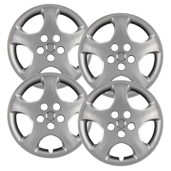 商品名: Hubcaps.com - プレミアム品質 15インチ シルバーハブキャップ / ホイールカバー トヨタカローラ用 高耐久構造 (4個セット) Hubcaps.com - Premium Quality 15" Silver Hu...