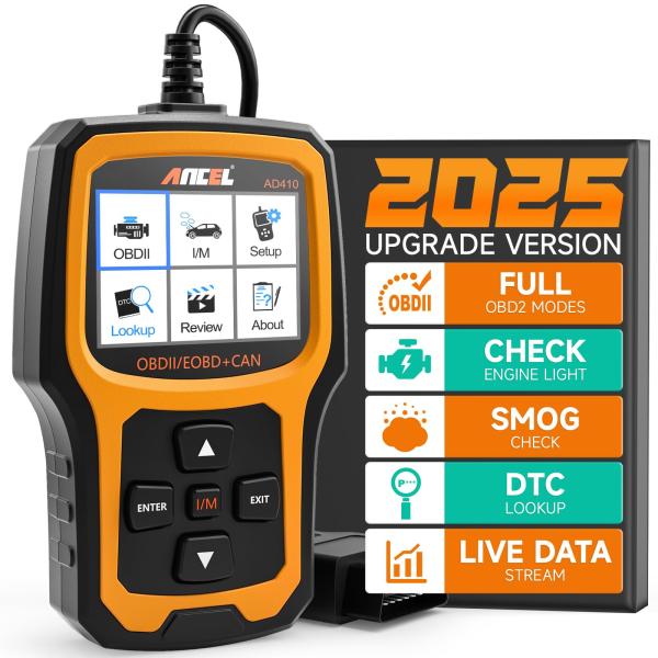 商品名:  ANCEL AD410 Enhanced OBD2 Scanner, Vehicle Code Reader for Check Engine Light, Automotive OBD II Scanner Fault Dia...