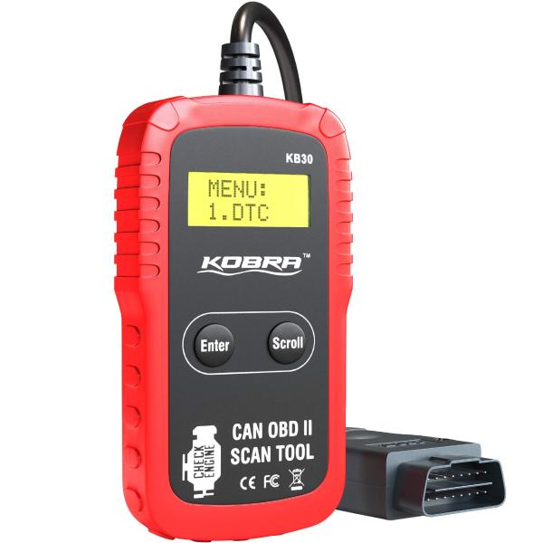 商品名: Kobra OBD2スキャナーカーコードリーダー ? ユニバーサルオートOBD車診断ツール すべての車用 自動車チェックエンジンリーダー リセット付き(赤と黒) Kobra Newest Version OBD2 Scanner ...