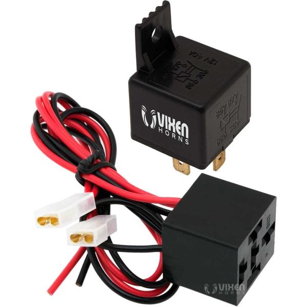 商品名:  Vixen Horns 4-PIN Relay 40A/12V with Pre-Wired Plug/Socket for Horns/Compressors/Alarms/Fog Light VXA7901ブランド: Vix...