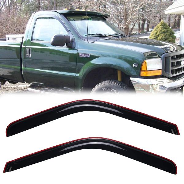 商品名:  Laprive Auto 2pcs Sun/Rain Guard Window Deflectors for 99-16 F250/350 Super Duty Cab Window Visorsブランド: Laprive Au...