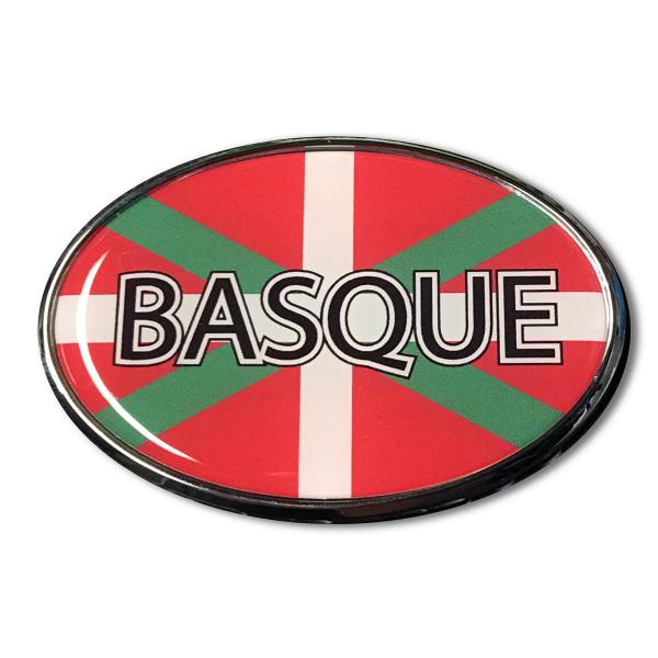 商品名:  BASQUE flag Emblem Proud Car OVAL Domed sticker 3D 3.25"x 2.25"ブランド: DOGNNAK商品サイズ: 3.25"x 2.25"高さ: 9.8552cm横幅: 0.3...