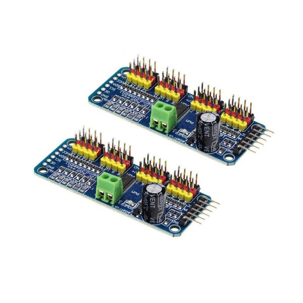 商品名: Ximimark PCA9685 16 チャンネル 12ビット PWM サーボ モーター ドライバー IIC モジュール Arduino ロボット用 2ピース Ximimark PCA9685 16 Channel 12-Bit ...
