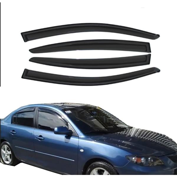 商品名: Gldifa Smoke Window Visors Fit 2004-2009 Mazda 3 4D/4Door Sedan Sun/Rain Guards Wind Deflectors 4pcs Gldifa Smoke W...