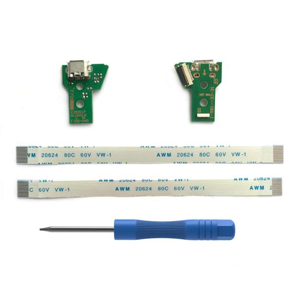 商品名: JDS-040 USB charging port 2PCs JDS-040 Replacement Charging Port Assembly for PS4 DualShock 4, Repair Part Micro US...