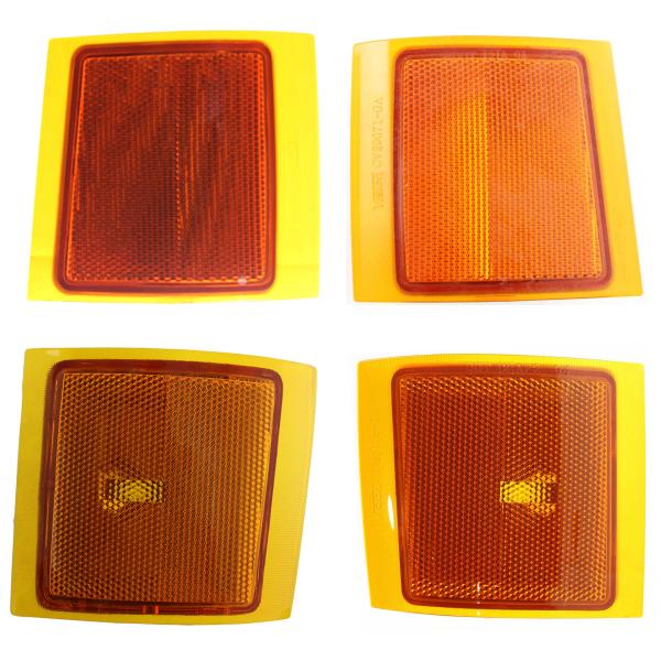 商品名:  Evan Fischer Front Left and Right Lower Side Marker Set Compatible with 1995-2000 Chevrolet Tahoe, Fits 1994-1999 ...