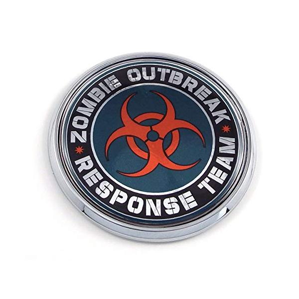 商品名: ゾンビアウトブレイク 2.75インチ 車用 クローム ラウンドエンブレム デカール 3D バッジ Zombie Outbreak 2.75" Car Chrome Round Emblem Decal 3D Badgeブランド: ...