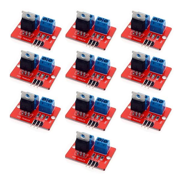 商品名: Onyehn 0-24V トップモスフェット ボタン IRF520 MOS ドライバーモジュール Arduino MCU ARM Raspberry pi用 6パック Onyehn 10pcs 0-24V MOSFET Butto...
