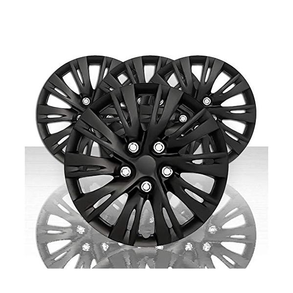 商品名: Auto Reflections 4個セット 16インチ 10分割スポークホイールカバー 2012-14年式 トヨタ カムリ - グロスブラック Auto Reflections Set of 4 16" 10 Split Spo...