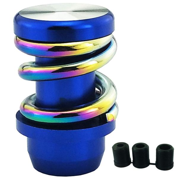 商品名: マニュアルオートマチックトランスミッション ほとんどの車シフトノブ アルミニウム合金ノブ シフトギアスティックヘッド ラージ レッドスプリングパーツ 取り外し可能 (ブルー カラフル) Lunsom Spring Shifter ...