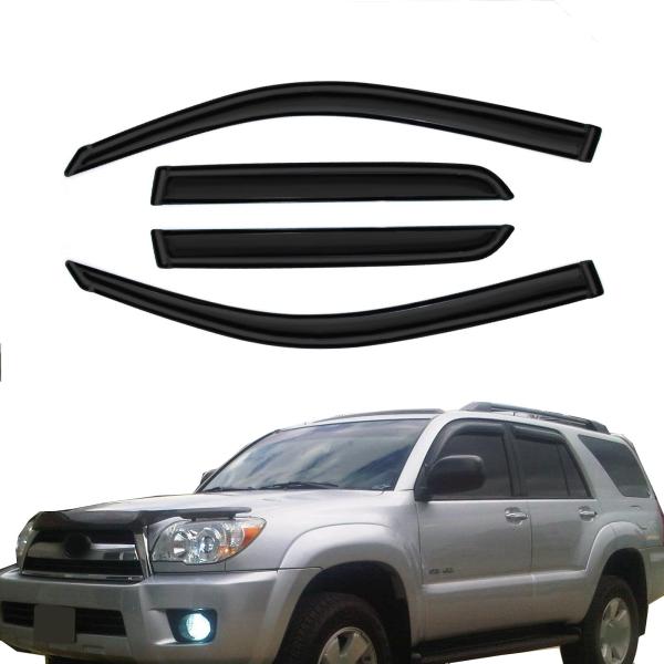 商品名:  Gldifa Smoke Window Visors Compatible with 2003-2009 Toyota 4Runner Sun Rain Guards Wind Deflectors 4pc 94924ブランド:...