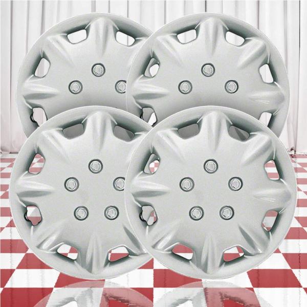 商品名:  Brighter Design Set of 4 15" Push-on Silver Hubcaps for Honda Accord 1996-1997ブランド: Brighter Design商品番号: 色: Silver...