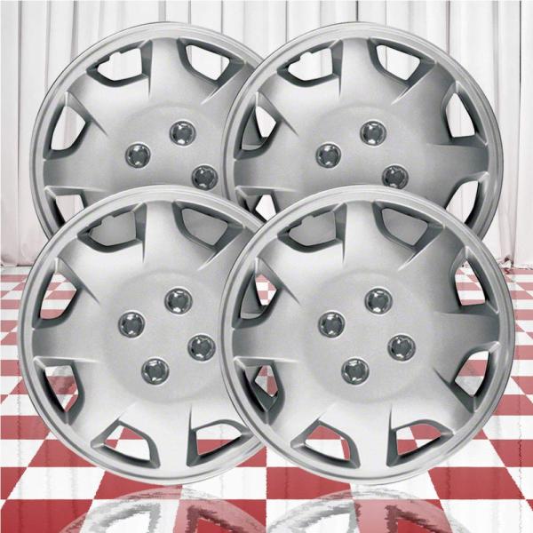 商品名: Brighter Design Set of 4 15" Push-on Silver Hubcaps for Honda Accord 1998-2002 Brighter Design Set of 4 15" Push-on...