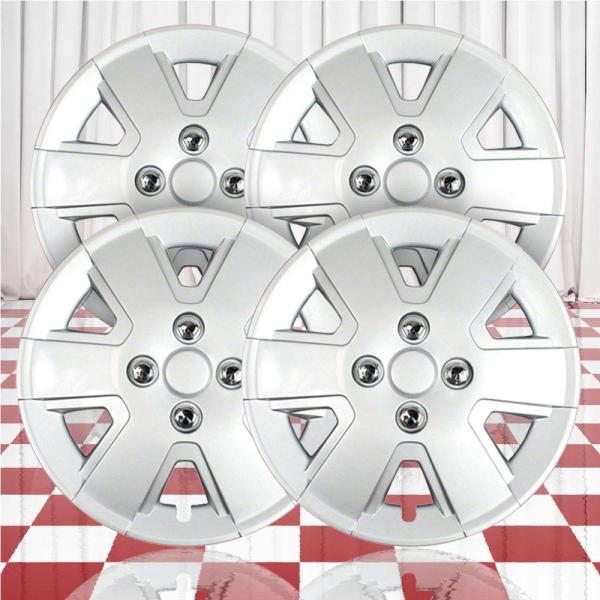 商品名:  Brighter Design Set of 4 15" Push-on Silver Hubcaps for Ford Focus 2006-2011ブランド: Brighter Design商品番号: 色: Silver素材...