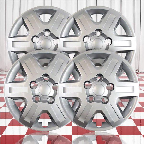 商品名:  Brighter Design Set of 4 16" Bolt-on Silver Hubcaps for Dodge Caravan 2008-2013ブランド: Brighter Design商品番号: 色: Silve...