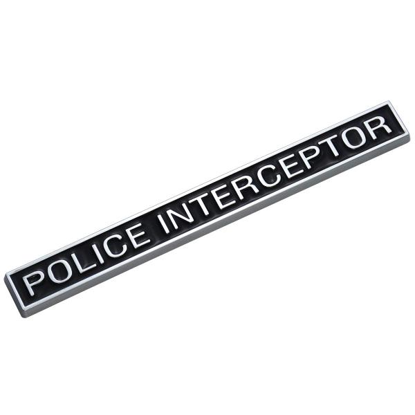 商品名: EmbRoom Police Interceptor エンブレム 3Dエンブレム トランク ネームプレート バッジ ステッカー デカール 交換用 EmbRoom EmbRoom Police Interceptor Emblem,...