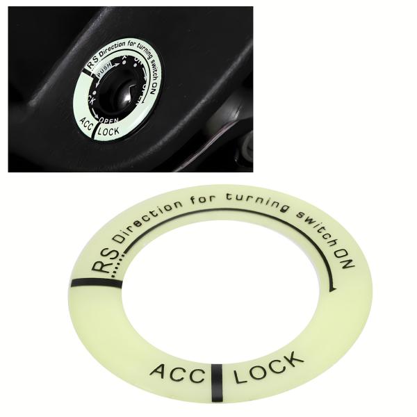 商品名:  Acouto Ignition Switch Decoration Ring Car Motorcycle Luminous Ignition Start Stop Switch Key Hole Ring Circle Cov...