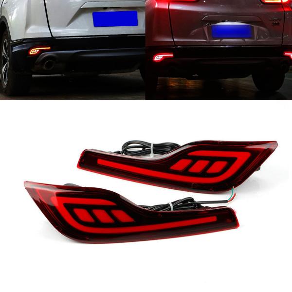商品名: Xotic Tech LEDリアバンパーリフレクター フォグブレーキテールライトランプキット ホンダ CRV CR-V 2017-2019に対応 レッドABS(2つの機能) Xotic Tech LED Rear Bumper R...