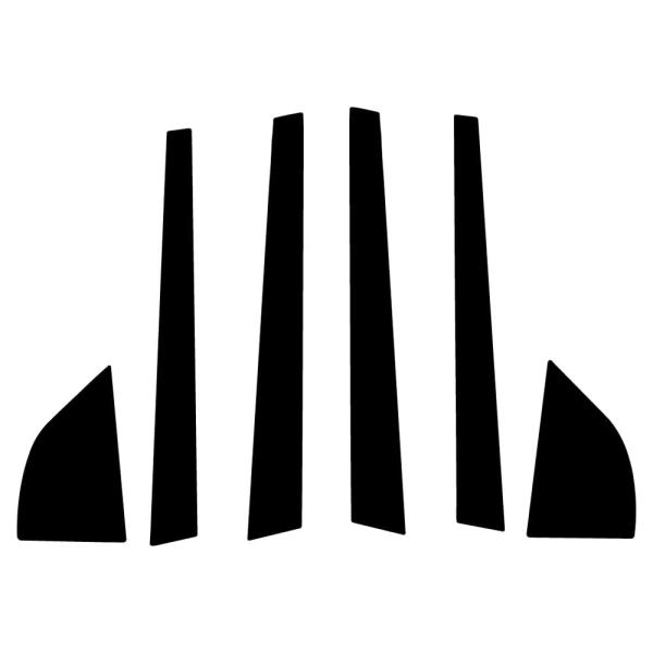 商品名:  Rvinyl Pillar Post Pre Cut Window Trim Kits in Carbon Fiber 4D Black Compatible with Honda Accord 1994-1997 Sedan ...